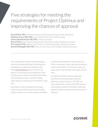Five strategies for meeting the requirements of Project Optimus and ...